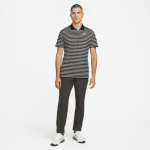 Nike Dri-fit Victory Striped Golf Polo - Black