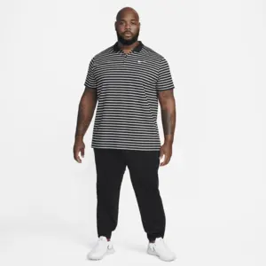 Nike Dri-fit Victory Striped Golf Polo - Black