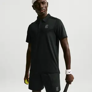 Nike Court Advantage Dri-fit Tennis Polo - Black