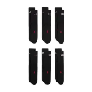 JORDAN Everyday Crew Socks - Black