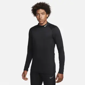 Nike Pro Dri-fit Warm Long-sleeve Fitness Mock - Black