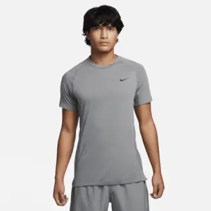 Nike Flex Rep Dri-fit Short-sleeve Fitness Top - Grey
