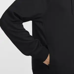 Nike Primary Fleece Dri-fit Uv Pullover Performance Hoodie - Black