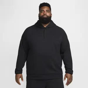 Nike Primary Fleece Dri-fit Uv Pullover Performance Hoodie - Black