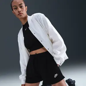 Nike Club Fleece Mid-rise Shorts - Black