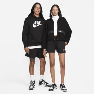 Nike Club Fleece Mid-rise Shorts - Black