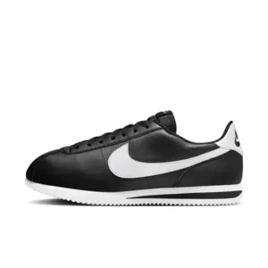 Nike Cortez Leather Sneakers - Black