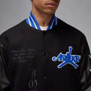 Jordan X Awake Ny Varsity Jacket - Black | Editorialist