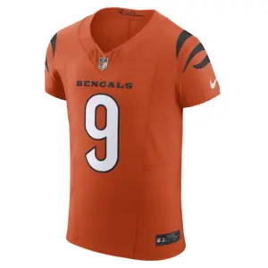 Nike Joe Burrow Cincinnati Bengals Dri-fit Nfl Elite Football Jersey - Orange