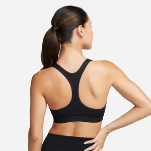 Nike Swoosh Light Support Non-padded Sports Bra - Black