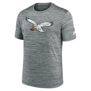 Nike Philadelphia Eagles Sideline Velocity Dri-fit Nfl T-shirt - Grey