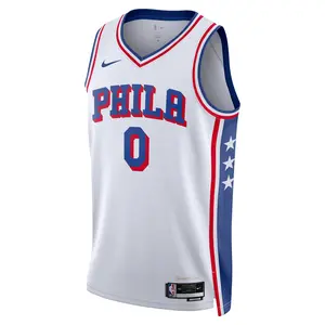 Nike Tyrese Maxey Philadelphia 76ers 2023/24 Association Edition Nba Swingman Jersey - White
