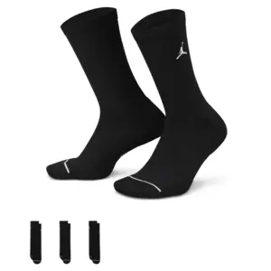 JORDAN Everyday Crew Socks - Black