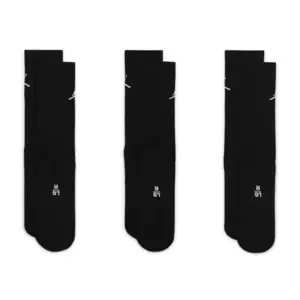 JORDAN Everyday Crew Socks 3 Pairs - Black