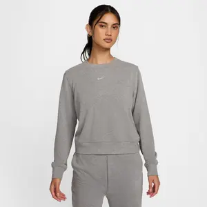 Nike Dri-fit One Crew-neck French Terry Sweatshirt - Grey