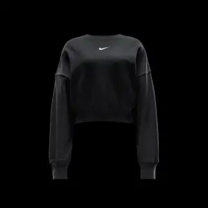 Nike Phoenix Fleece Oversized Crew-neck Sweatshirt - Black
