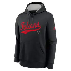 Nike Atlanta Falcons Rewind Club Logo Nfl Pullover Hoodie - Black