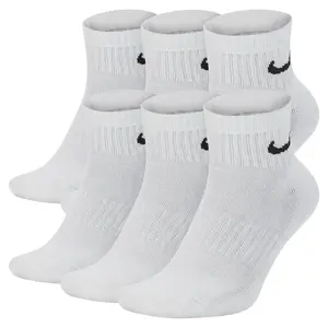 Nike Everyday Cushioned Training Ankle Socks - White