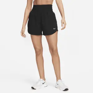 Nike One Dri-fit Ultra High-waisted 3" Brief-lined Shorts - Black