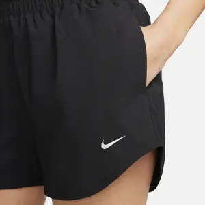 Nike One Dri-fit Ultra High-waisted 3" Brief-lined Shorts - Black