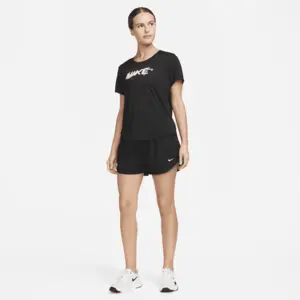 Nike One Dri-fit Ultra High-waisted 3" Brief-lined Shorts - Black