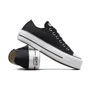 CONVERSE Chuck Taylor All Star Lift Platform Canvas Sneakers - Black