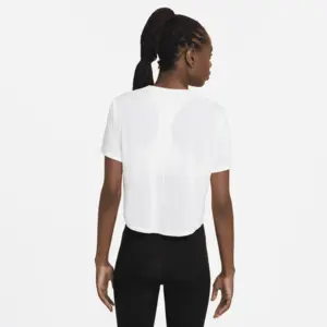 Nike Dri-fit One Standard Fit Short-sleeve Cropped Top