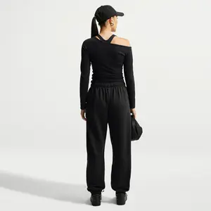 Nike Sportswear Club Fleece Mid-rise Oversized Sweatpants - Black