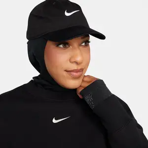 Nike Phoenix Fleece Oversized Crew-neck Sweatshirt - Black
