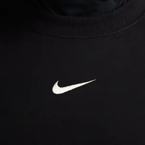 Nike Phoenix Fleece Oversized Crew-neck Sweatshirt - Black