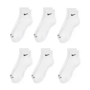 Nike Everyday Plus Cushioned Training Ankle Socks - White