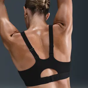 Nike Indy High Support Padded Adjustable Sports Bra - Black