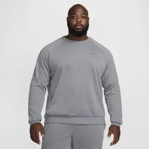 Nike Primary Fleece Dri-fit Uv Performance Crew - Grey