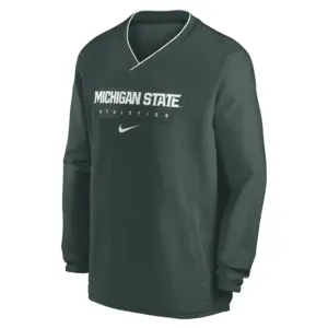 Nike Michigan State Spartans Sideline Long-sleeve Windshirt - Green