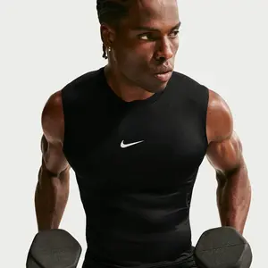 Nike Pro Dri-fit Tight Sleeveless Fitness Top - Black