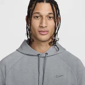 Nike Primary Fleece Dri-fit Uv Pullover Performance Hoodie - Grey