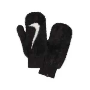Nike Plush Knit Mittens - Black
