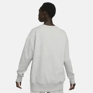 Nike Phoenix Fleece Oversized Crew-neck Sweatshirt - Grey