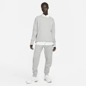 Nike Phoenix Fleece Oversized Crew-neck Sweatshirt - Grey