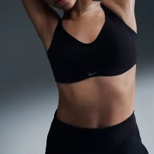Nike Alate Minimalist Light-support Padded Convertible Sports Bra - Black