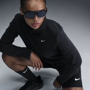 Nike Sportswear Phoenix Plush Slim Long-Sleeve 1/2-Zip Top Black