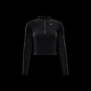 Nike Sportswear Phoenix Plush Slim Long-sleeve 1/2-zip Top - Black