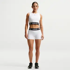 Nike Pro Dri-fit Cropped Tank Top - White