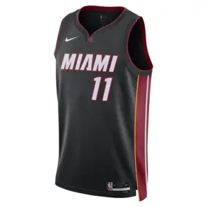 Nike Miami Heat Icon Edition Dri-fit Nba Swingman Jersey - Black