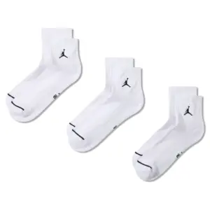 JORDAN Everyday Ankle Socks - White