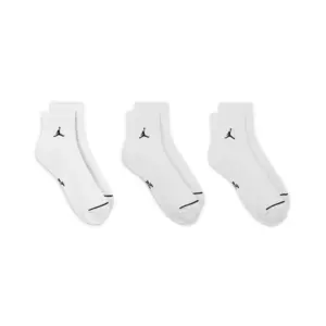 JORDAN Everyday Ankle Socks - White