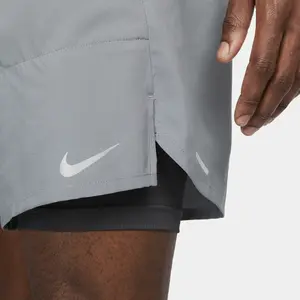 Nike Stride Dri-fit 7" 2-in-1 Running Shorts - Grey