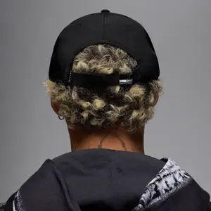 JORDAN Rise Structured Metal Jumpman Hat - Black