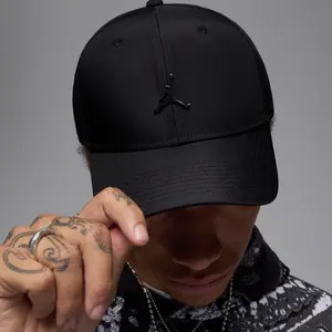 JORDAN Rise Structured Metal Jumpman Hat - Black