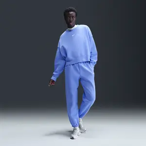 Nike Sportswear Phoenix Fleece Over-oversized Crew-neck Sweatshirt - Blue
